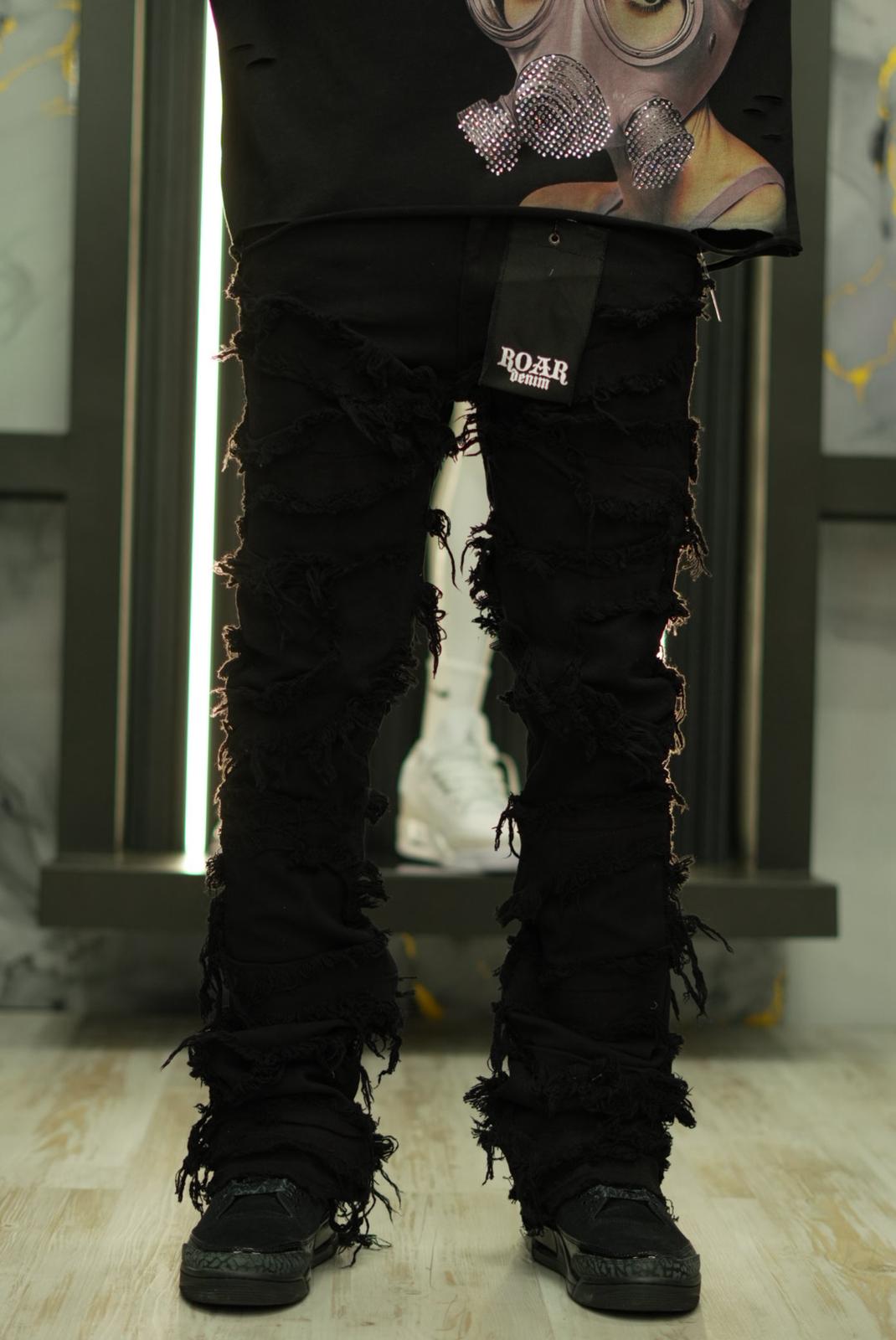 Mahon Roar 'Denim Flare Black' – KM Fashion Clothing